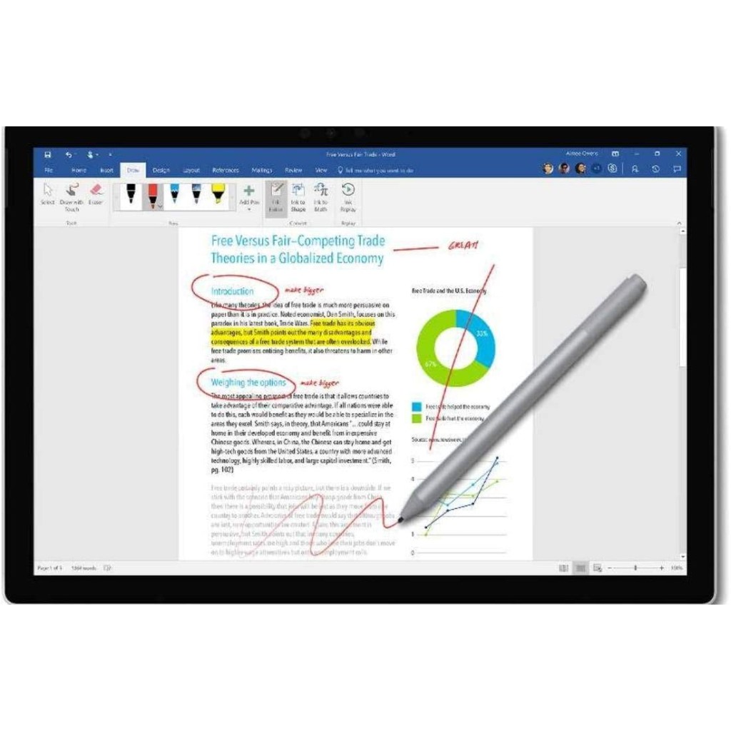 Microsoft Surface Pen for Surface Pro 7 Pro 6 Surface Laptop 3 Surface ...