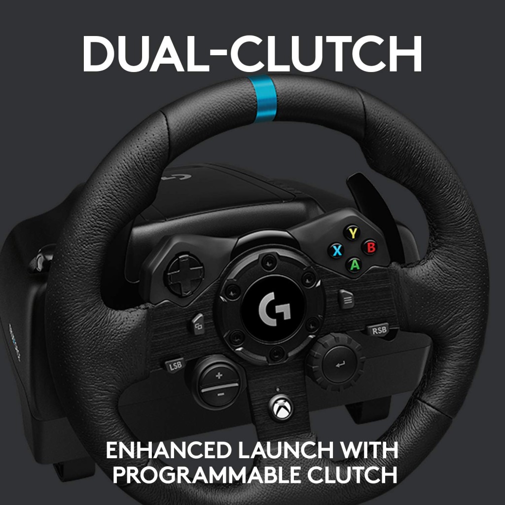 Logitech G923 Racing Wheel and Pedals for Xbox X|S, Xbox One and PC ...