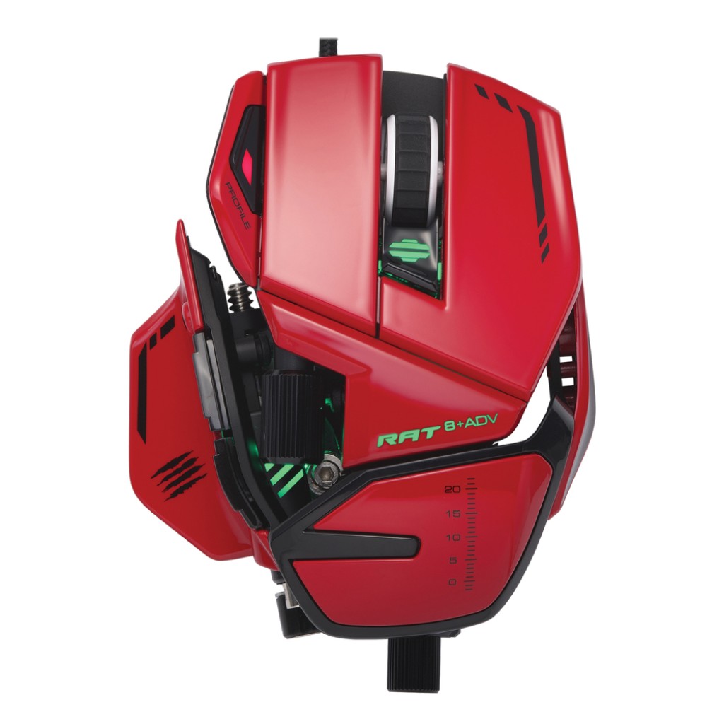 Mad Catz R.A.T. 8+ Adv Highly Customizable Optical Corded Gaming Mouse ...