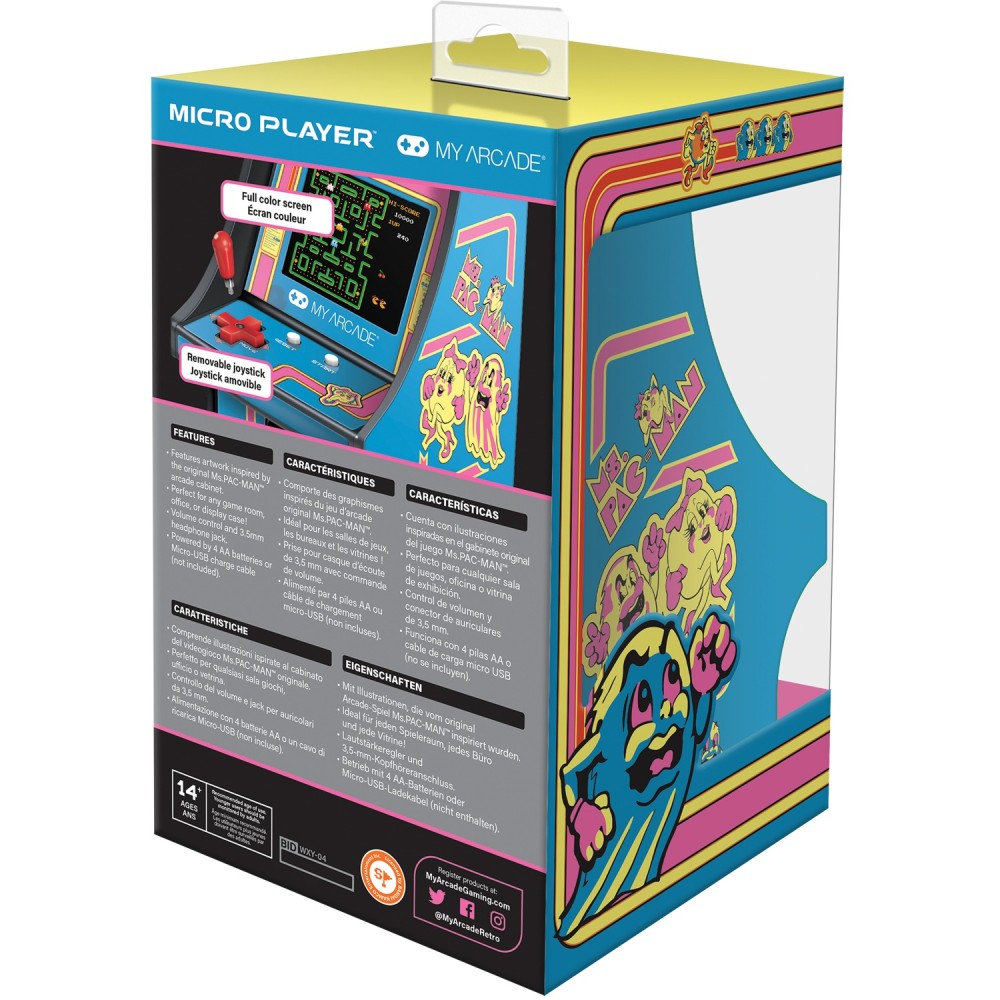 My Arcade Micro Player Retro Mini Arcade Machine (Ms. Pac-Man) - DRM3230