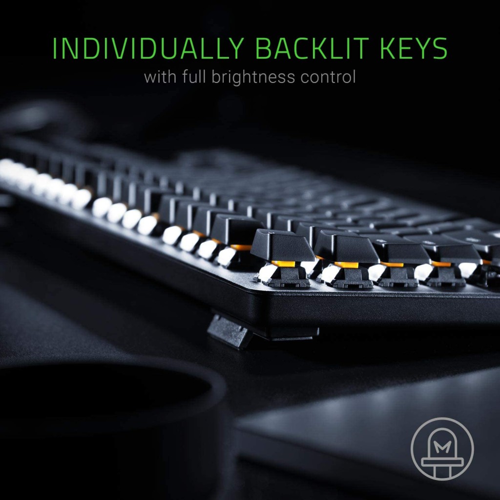 Razer BlackWidow Lite TKL Tenkeyless Mechanical Keyboard : Orange Key ...