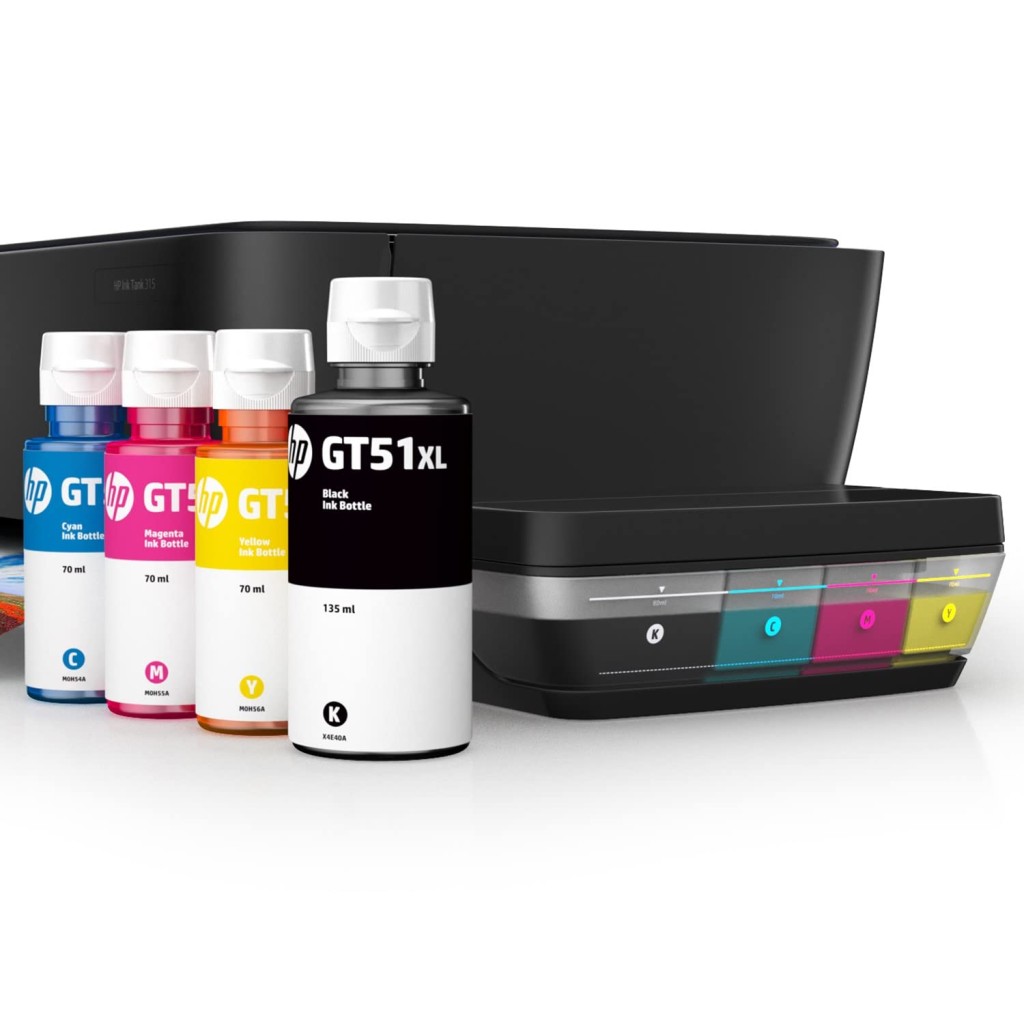 HP Ink Tank 315 All-in-one Colour Printer with Upto 6000 Black and 8000 ...