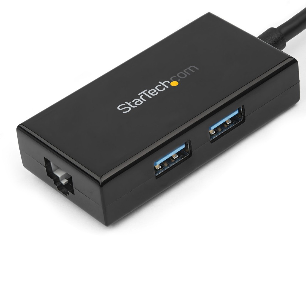 USB 3.0 to Gigabit Network Adapter with Built-In 2-Port USB HubAdd ...
