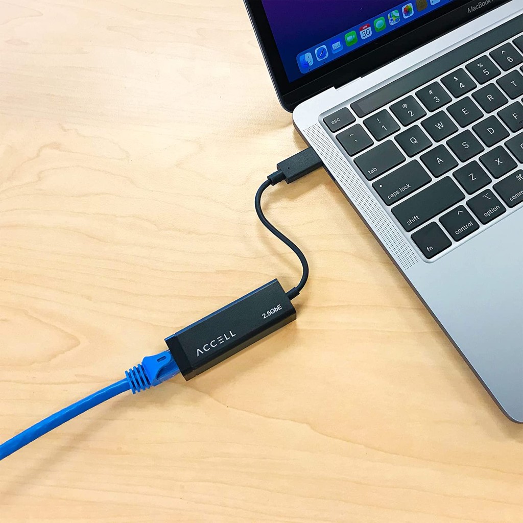 Accell USB-C to 2.5G Ethernet Adapter - USB Type C to RJ45 2.5Gbps high ...